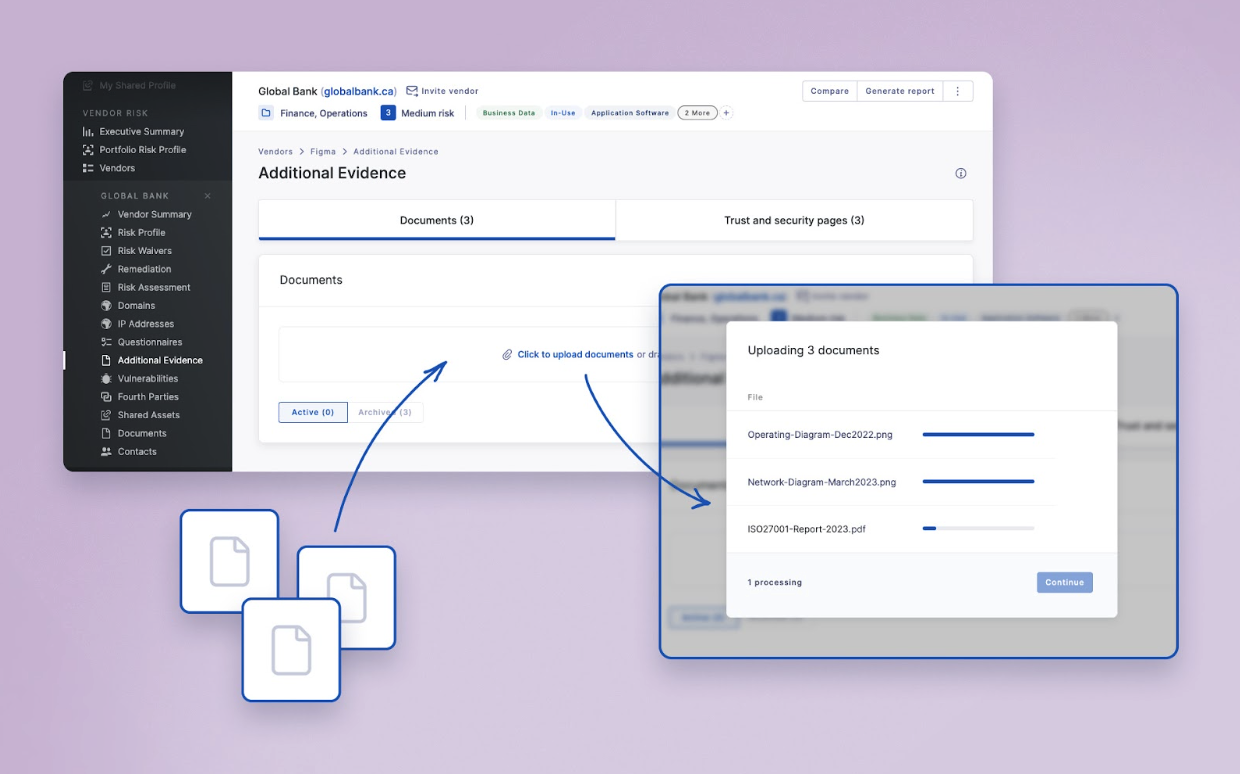New bulk upload tool for additional evidence, and more | UpGuard Releases